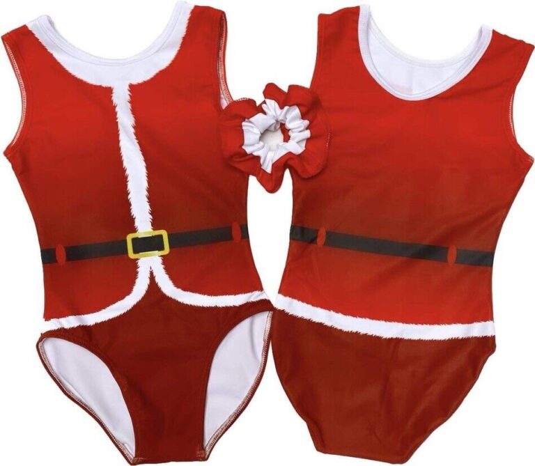 Santa Xmas Christmas leotard - Girls Gymnastics - Lilachelene Leotards ...