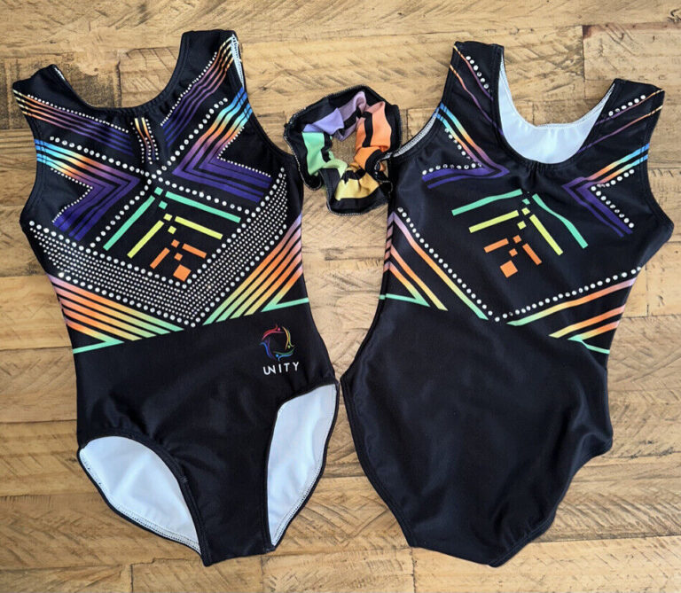 Unity Lycra Girls Gymnastics leotard with crystals - Lilachelene ...
