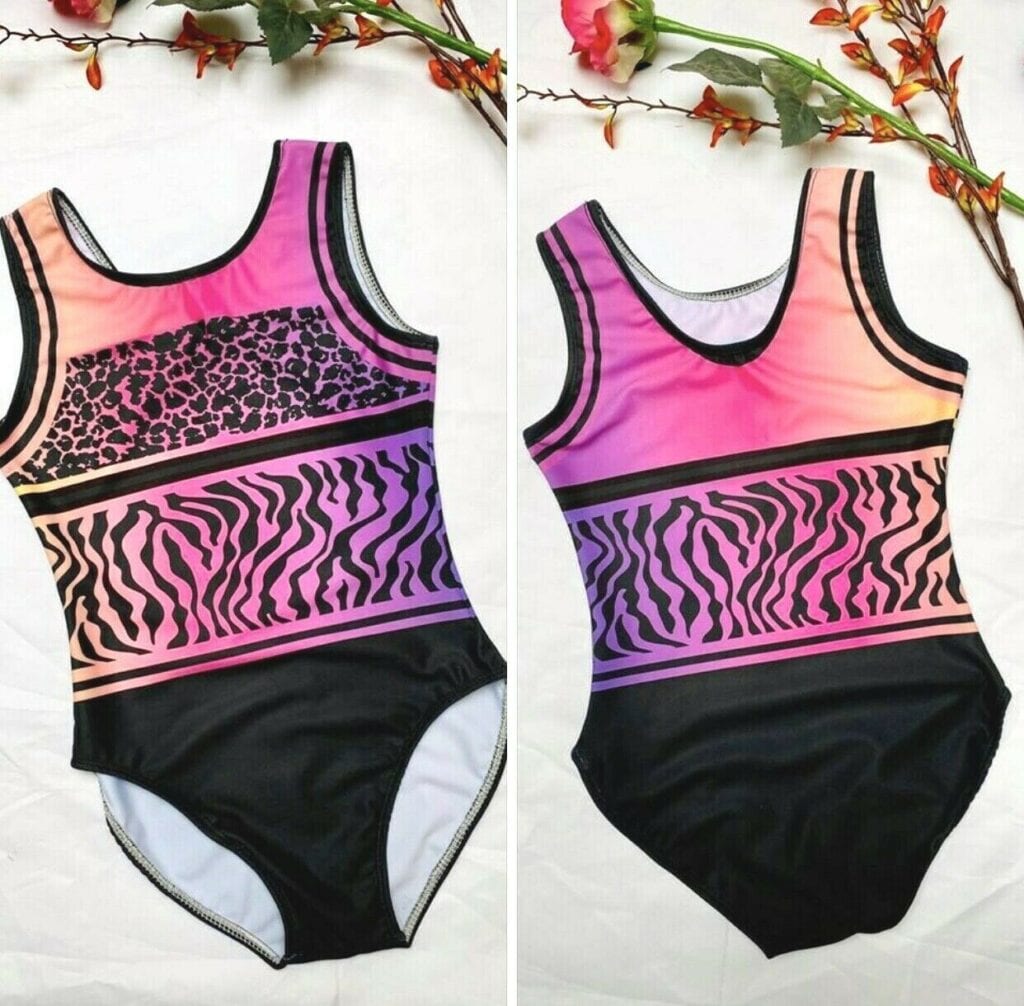 Wild Girls lycra gymnastics leotard - Lilachelene Leotards & Skatewear