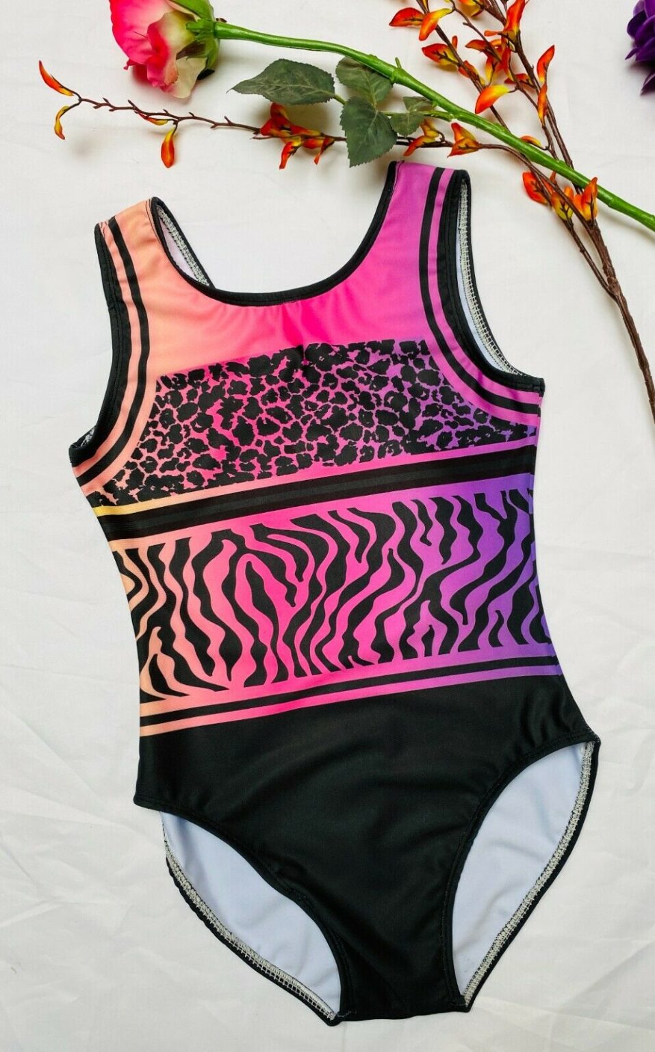Wild Girls lycra gymnastics leotard - Lilachelene Leotards & Skatewear