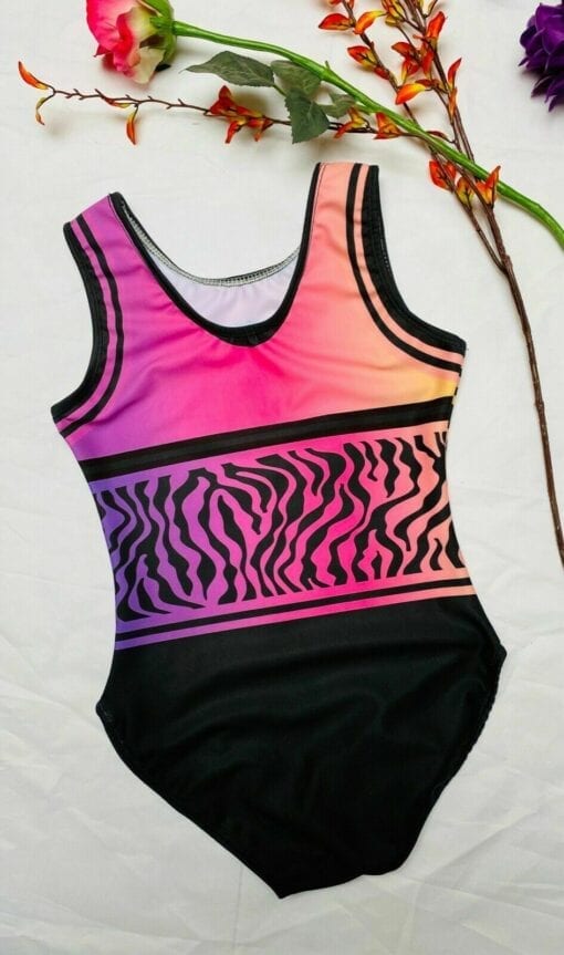 Wild Girls lycra gymnastics leotard - Lilachelene Leotards & Skatewear